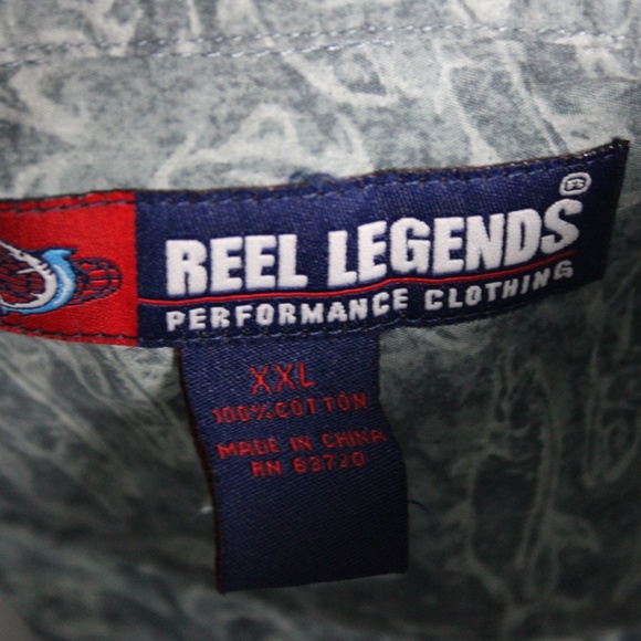 Reel Legends | Shirts | Reel Legends Performance Clothing Xxl Causal ...